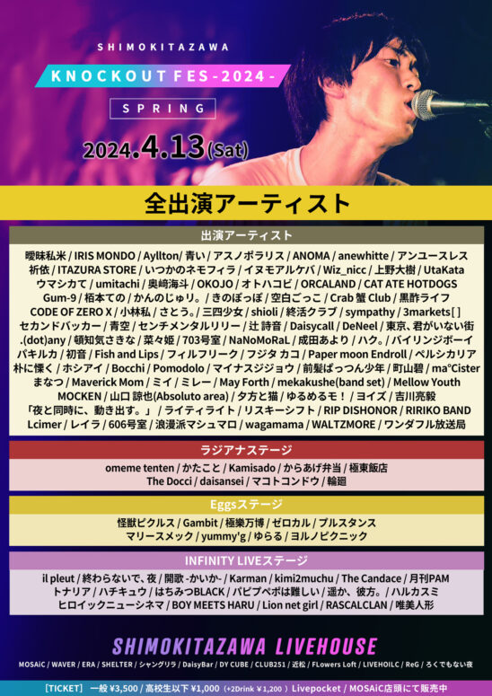 『KNOCKOUT FES 2024 spring』 - LOFT PROJECT